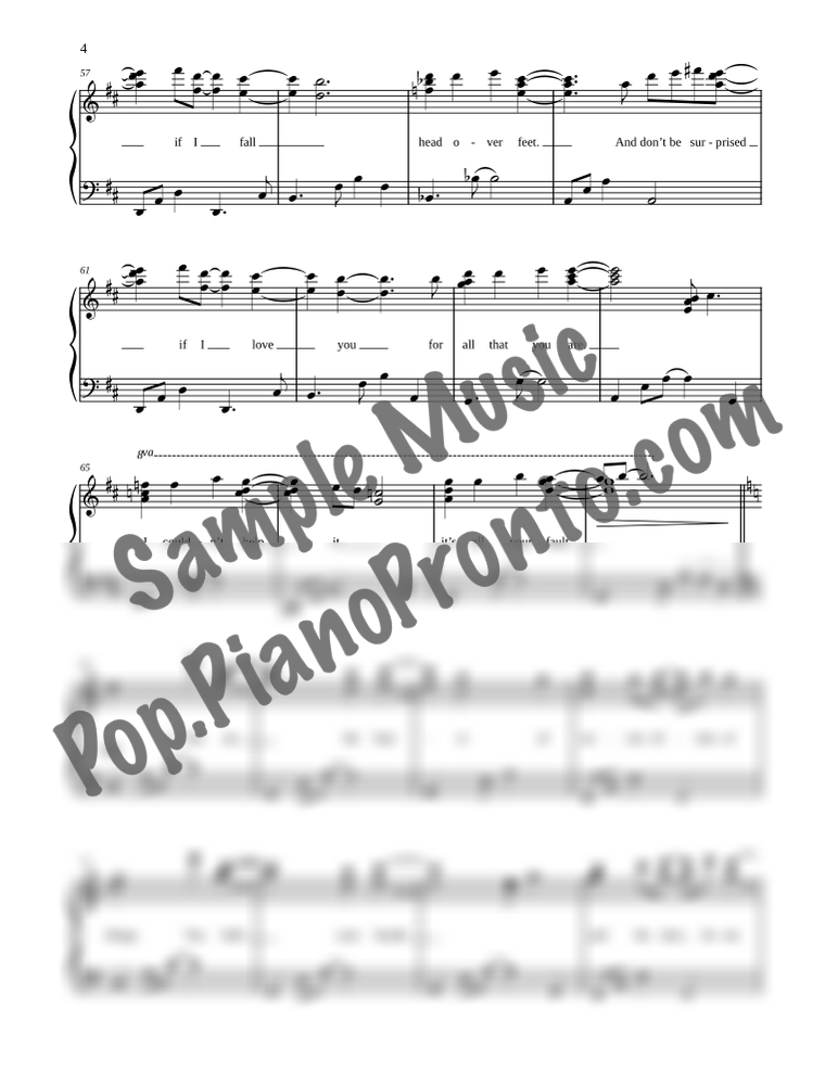 Head Over Feet (Intermediate: Lyrical Version) By Alanis Morissette - F.M. Sheet Music - Pop ...